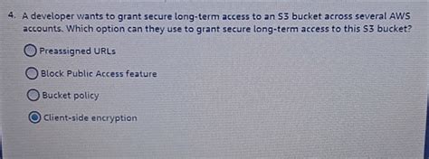4 A Developer Wants To Grant Secure Long Term StudyX