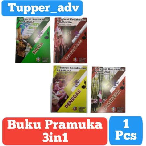 Jual Buku Syarat Pramuka 3in1 Lengkap Sku Skk Spg Buku Pramuka Besar
