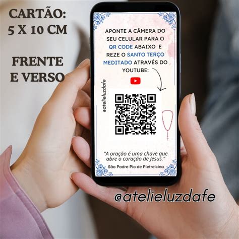 Cartão Personalizado como Rezar o Santo Terço Ilustrado