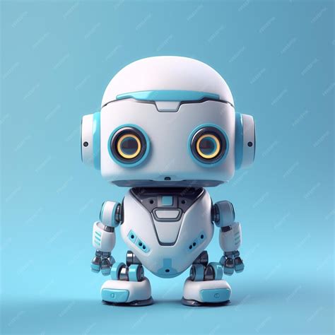 Premium Ai Image Cute Mini Robot