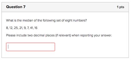 Solved Question 6 1 Pts What Is The Arithmetic Mean Often Chegg Com