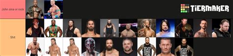 WWE Tier List Community Rankings TierMaker