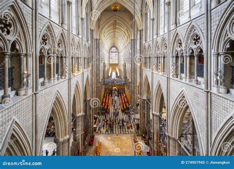 Westminster Abbey Interior London England Uk Editorial Image Image Of Building King 274907945