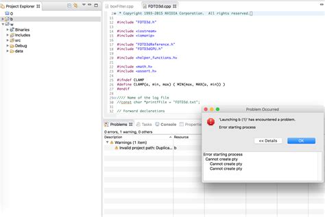 Error Starting Process Cannot Create Pty On Macos High Sierra Using Nsight Cuda 90 Cuda