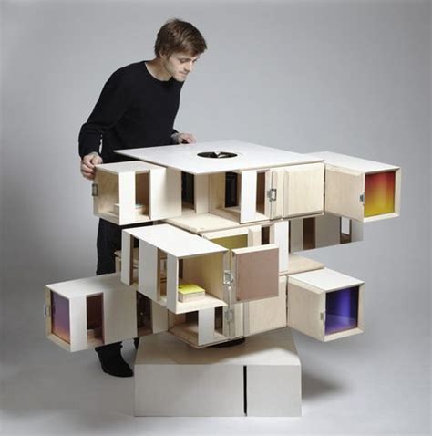 Modernist Dollhouse Spins And Rotates Like A Rubik S Cube Cubes