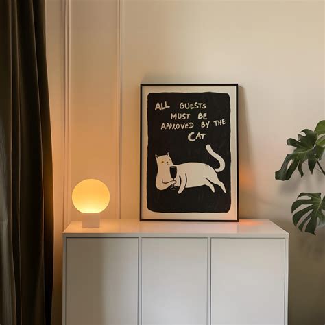 Cat Wall Art Print Funny Cat Printable Poster Cute Kitten Poster Cat