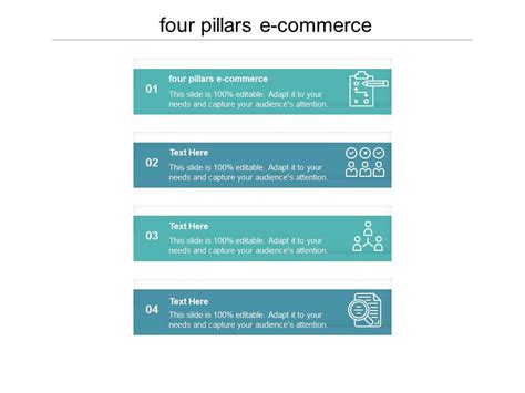 Four Pillars Ecommerce Ppt Powerpoint Presentation Gallery Graphics
