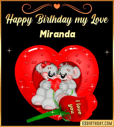 Happy Birthday Miranda  🎂 Images Animated Wishes【28 S】
