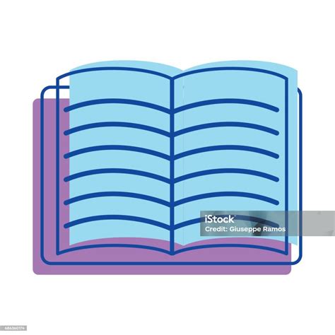 Buku Catatan Sekolah Terbuka Untuk Ikon Belajar Ilustrasi Stok Unduh