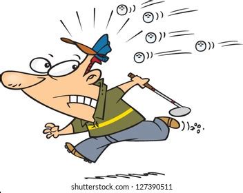 Vector Illustration Cartoon Man Running Awayのベクター画像素材ロイヤリティフリー
