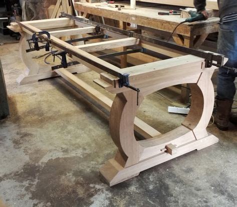 Handmade Oak Dining Table With Curved Base Artofit