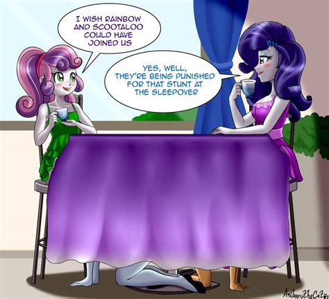 Rarity And Sweetie Belle By Fluttercool On Deviantart