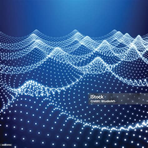 Water Surface Wavy Grid Lattice Structure Ripple Grid 3d Technology