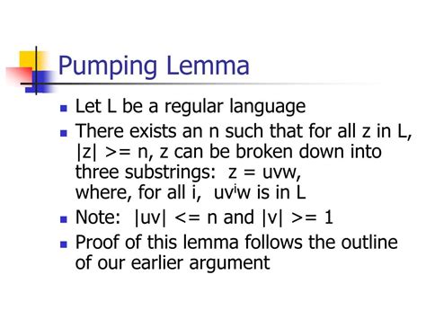 Ppt The Pumping Lemma Powerpoint Presentation Free Download Id6862107