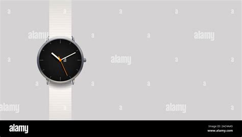 Modern Classic Watch On Grey Background Stock Vector Image And Art Alamy
