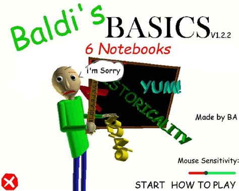 Baldi s Basics 1 2 2 6 Notebooks вся информация об игре читы дата