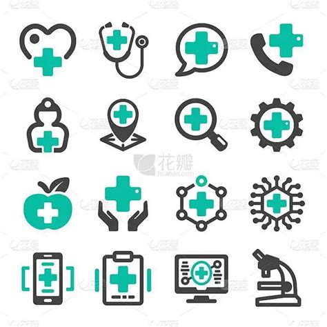 医疗保健的图标素材 花瓣网