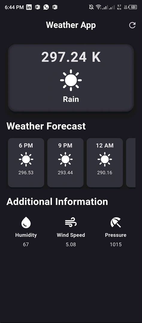 muhammad danish on linkedin weather app with rest api using flutter