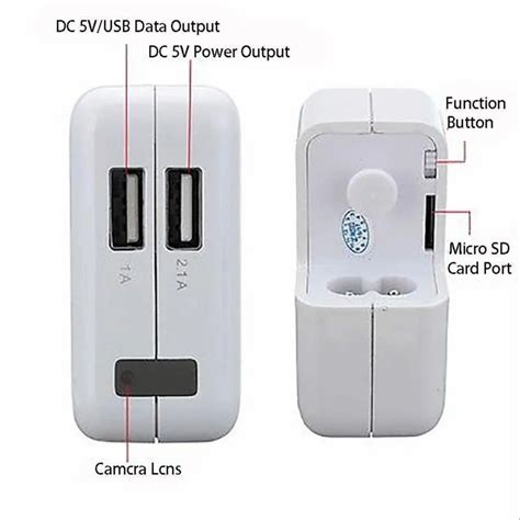Spy Camera Newest Spy Socket Plug Charger Camera Usb Adapter Charger 1080p Hidden Camera At