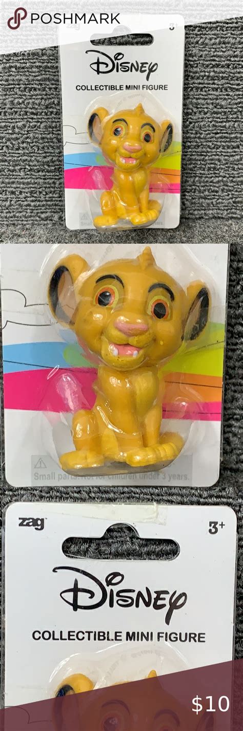 Disney Collectible Mini Figure Simba The Lion King By Zag Toys Ages 3