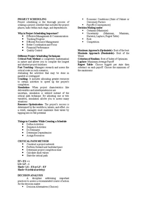 Project Scheduling PROJECT SCHEDULING Project Scheduling Is The Thorough Process Of Creating A
