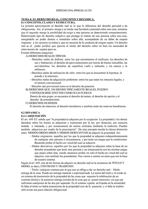 Derecho Civil Ii Parcial Ii 1 Derecho Civil Parcial Ii 173
