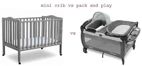 Mini Crib Vs Pack And Play Size Comparison
