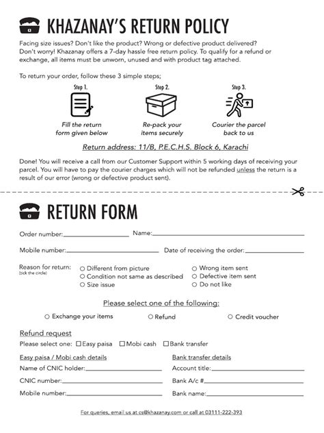Khazanay S Return Form Pdf