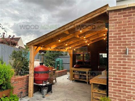 Wooden Lean To Pergola Wooden Garden Gazebo Pergola