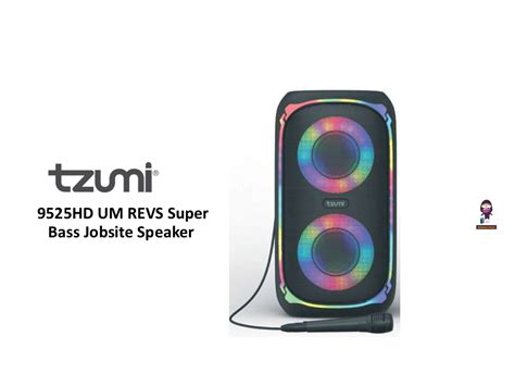 Tzumi 9525hd Um Revs Super Bass Jobsite Speaker User Guide Manuals