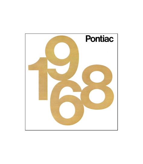 Pontiac Full Line Regular Brochure Over Drive Magazine