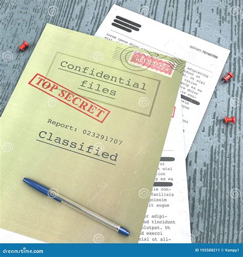 Top Secret Document Declassified Confidential Information Secret