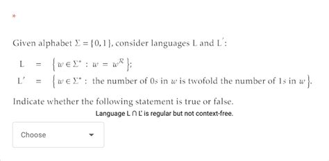 Solved A Finite Language Is Context Free If And Only If It
