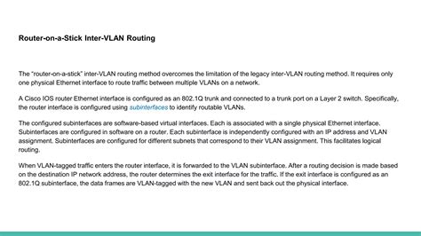 Inter Vlan Routing Plus Configuration Pptx Computer Networking Computing