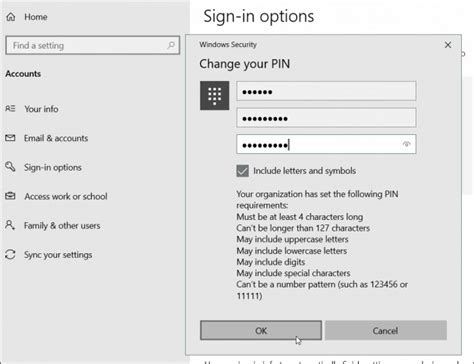 How To Create A Complex Alphanumeric Pin For Windows 10 Login