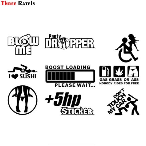 Three Ratels FTZ 3 15x15cm Funny Popular Vinyl Car Stickers Decal