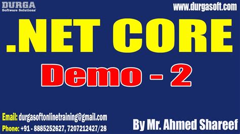 Net Core Tutorials Demo 2 By Mr Ahmed Shareef On 25 08 2023