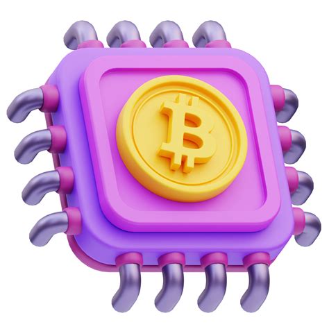 Cpu Render Cryptocurrency 3d Illustration 24815410 Png