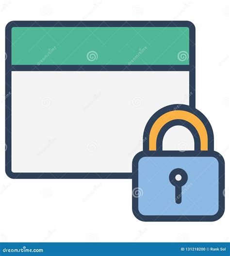Lock Payment Secure Isolated Vector Icon That Can Be Very Easily Edit