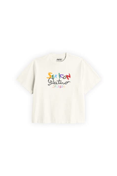Sex Icon Crayons Crop Tee Ivory Fate