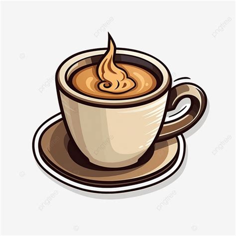 커피잔 스티커 컵 커피 마시다 Png 일러스트 및 이미지 에 대한 무료 다운로드 Pngtree