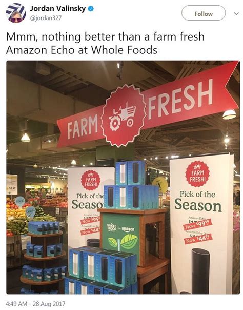 Amazon Is Already Selling Echo Devices In Whole Foods Daily Mail Online
