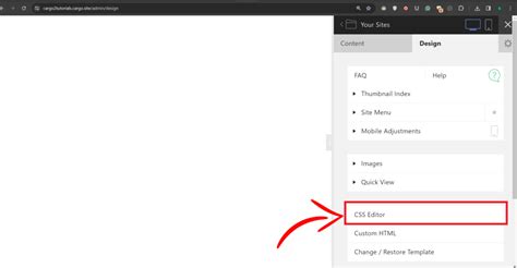 Change Custom Cursor Image In Cargo Site Cargo Site Tutorials