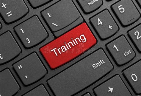 Training Button On Keyboard Stock Image Image Of Distance Business