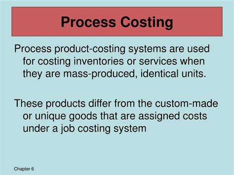 PPT Chapter 6 Process Costing PowerPoint Presentation Free Download ID 1309793