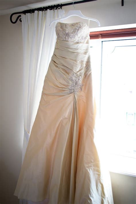 Gold Benjamin Roberts Wedding Dress On Bride2bride