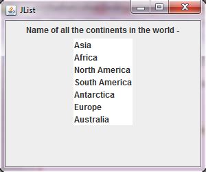 Jlist In Java Decodejava
