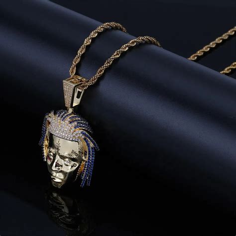 Yiwu Hechuang Xxxtentacion Pendant Hot Sale Hip Hop Gold Silver Ice Out