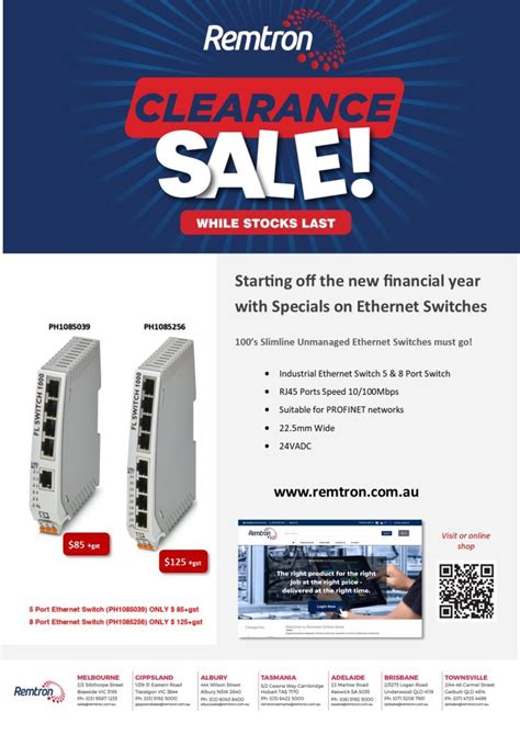 Ethernet Switch Clearance Sale Remtron