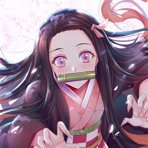 900x900 Resolution Kimetsu No Yaiba Art Nezuko Kamado 900x900